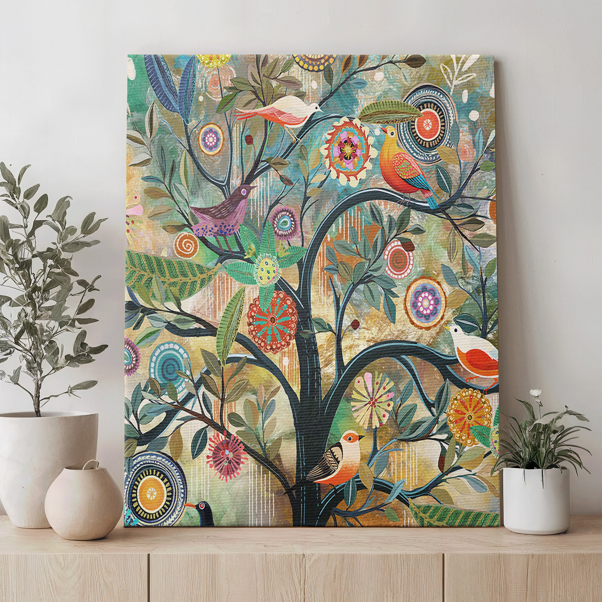 Red Barrel Studio® Tree Of Life Paintings Reproduction Canvas Prints ...