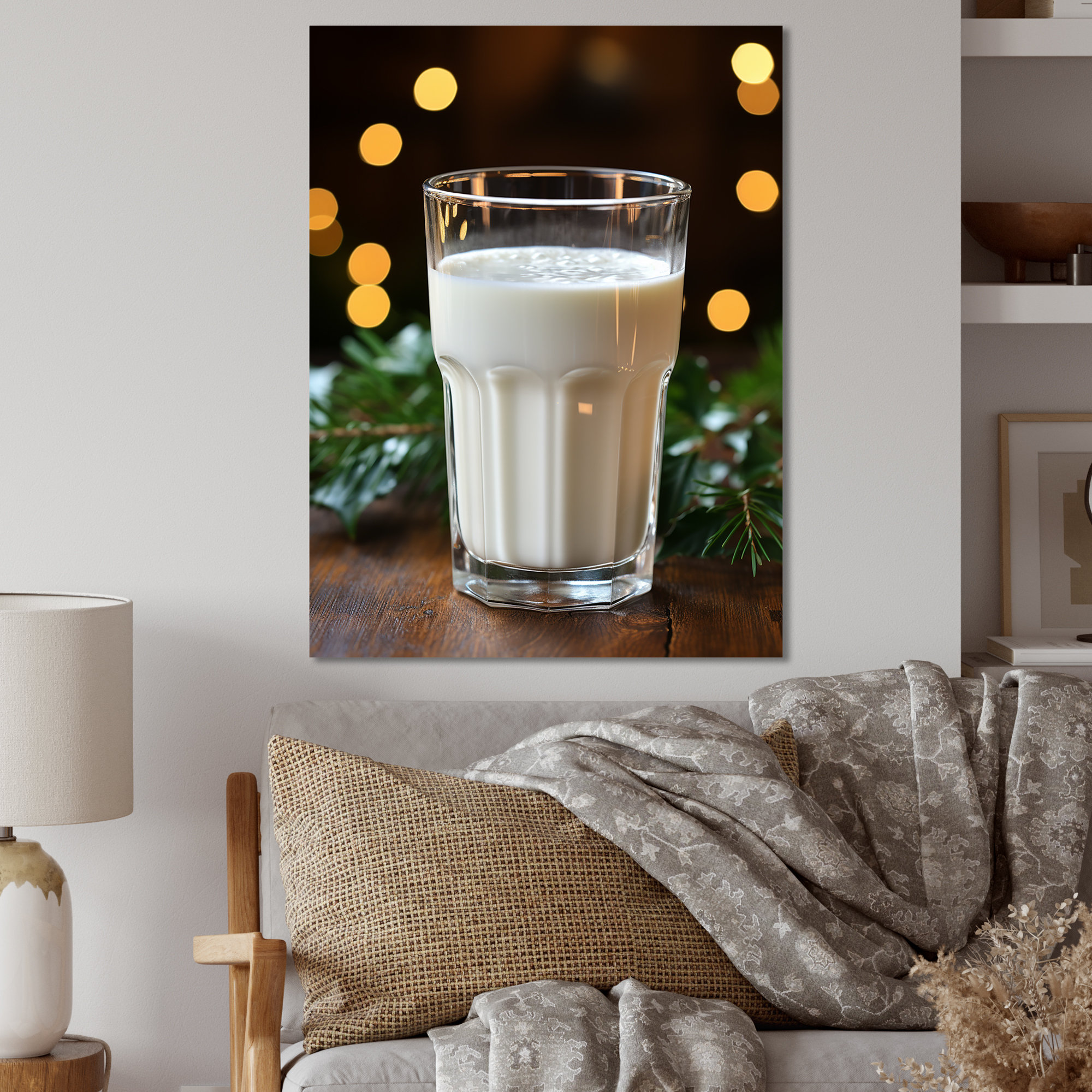 Ebern Designs Minimal Milk Close Up - Food And Beverage Metal Wall Art ...