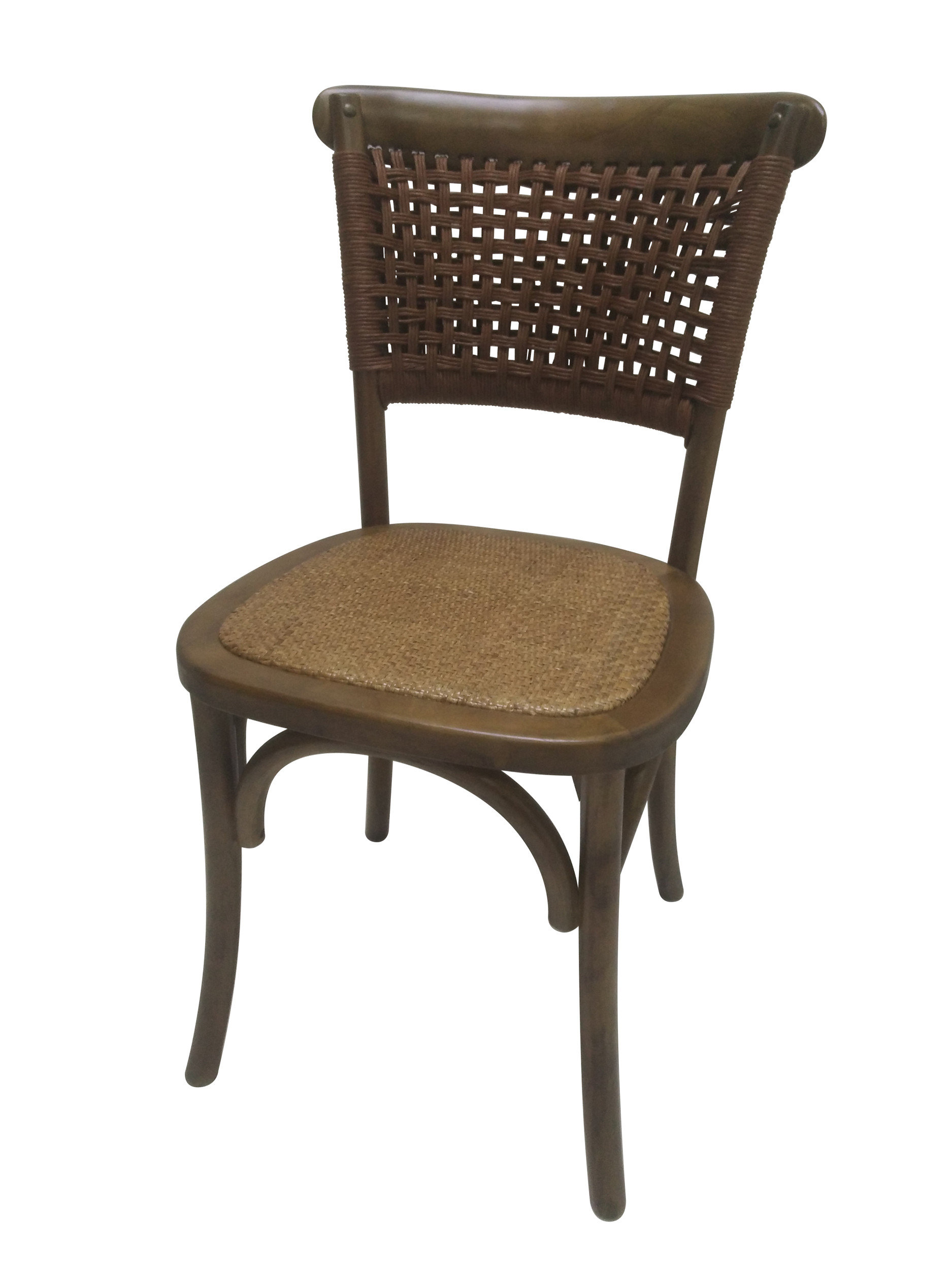 Highland Dunes Gorman Wood Side Chair in Brown | Wayfair