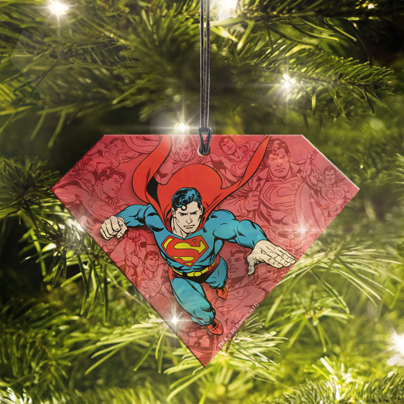 Trend Setters DC Comics Hanging Superman Logo Shaped Print | Wayfair