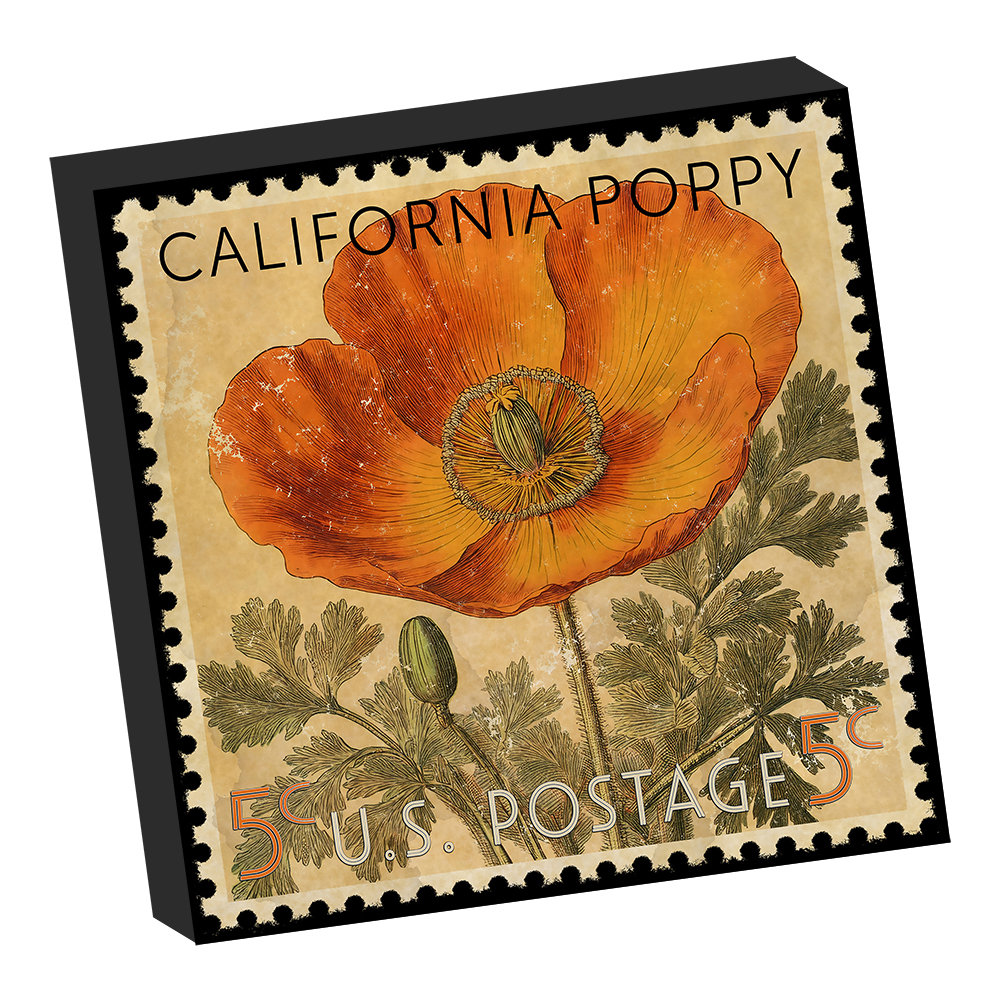 Trinx California State Flower Poppy Postage Stamp by Grotto Studios ...
