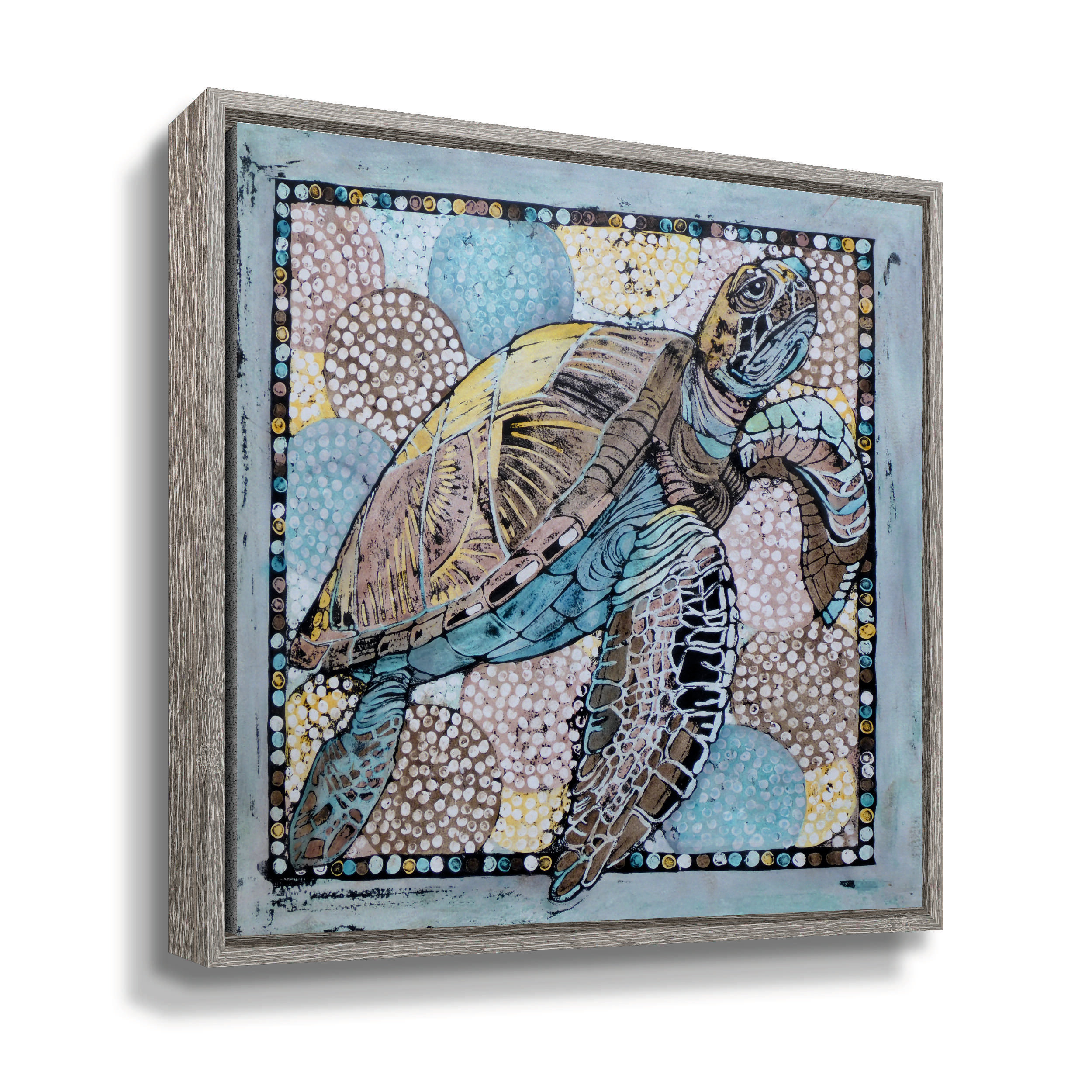 Bay Isle Home Pacific Turtle On Canvas by Liz Chaderton Print | Wayfair