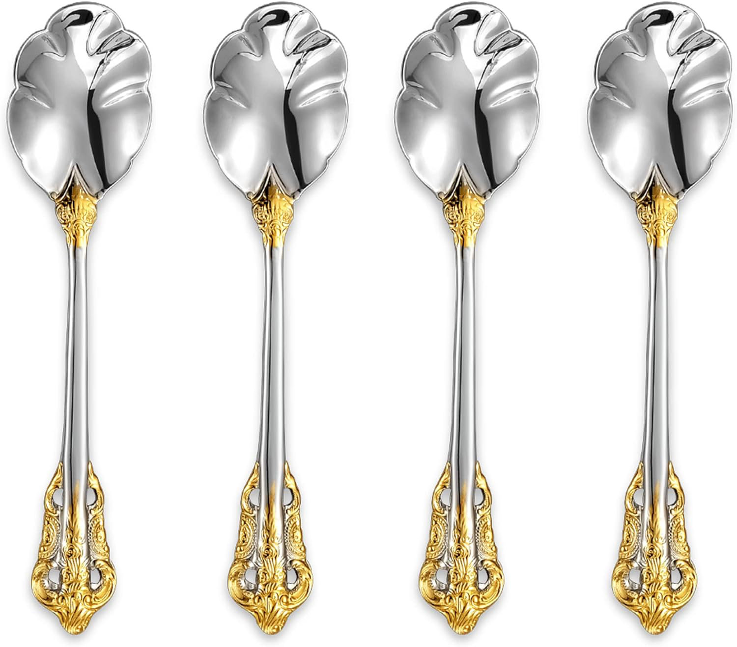 World Menagerie 4-Piece Vintage Tea Spoon Set For Coffee And Espresso ...