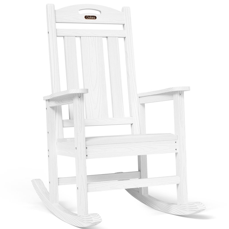 Lark Manor™ Outdoor Rocking Chair HDPE Patio Rocker Chair Rocking ...