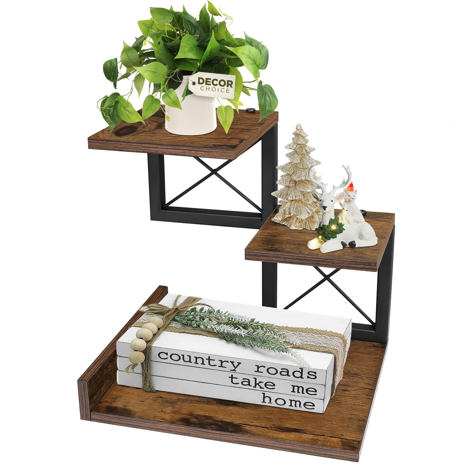 17 Stories Desk Shelf Organizer, Wood Desktop Organizer Small Bookshelf ...