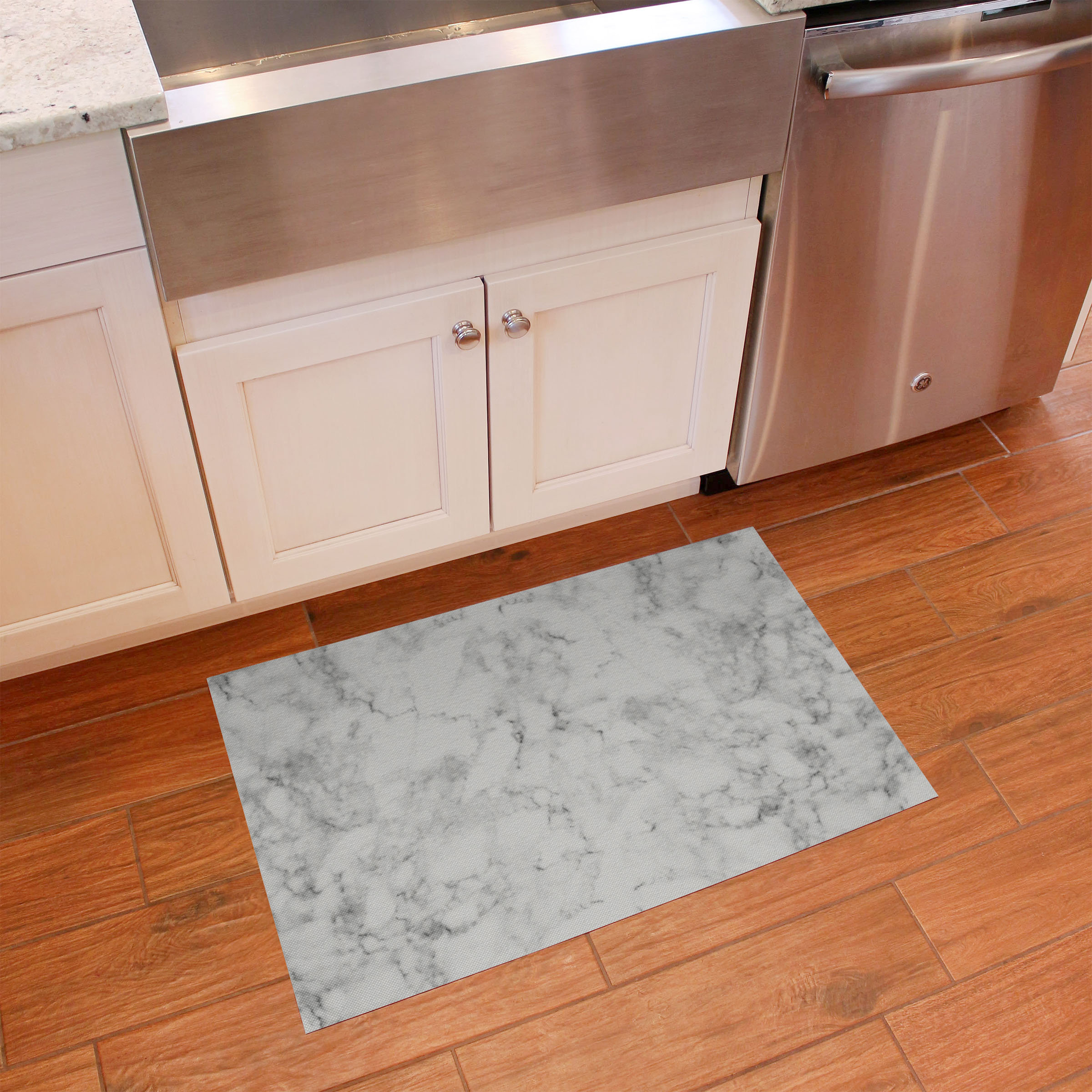 Mercer41 Malave Classic Marble Kitchen Mat & Reviews | Wayfair