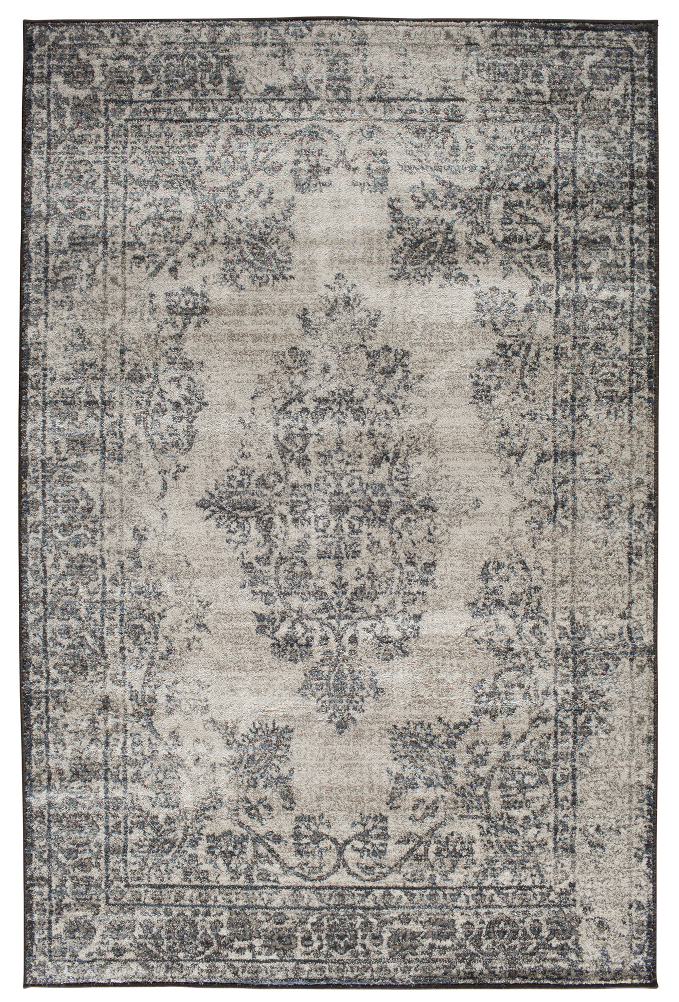 Ophelia & Co. Gaines Oriental Mist Blue/Castle Gray Area Rug & Reviews ...