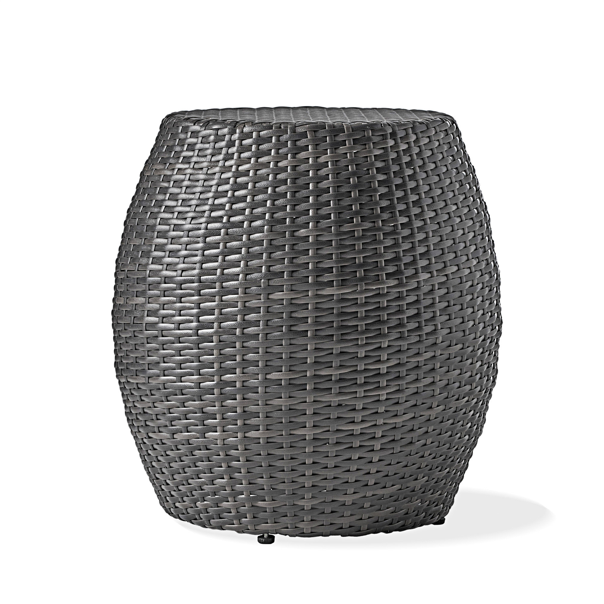 Hokku Designs Outdoor Wicker 14.00" Patio Side Table | Wayfair