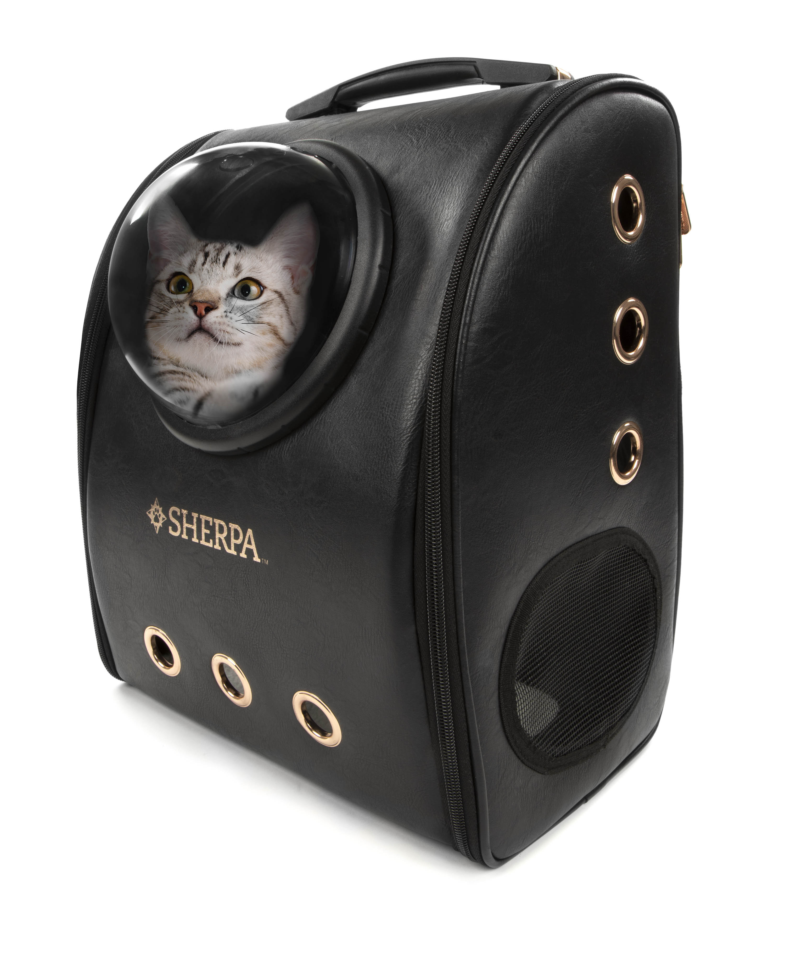 Sherpa Sherpa Cat Travel Backpack with Bubble View Window, Black ...