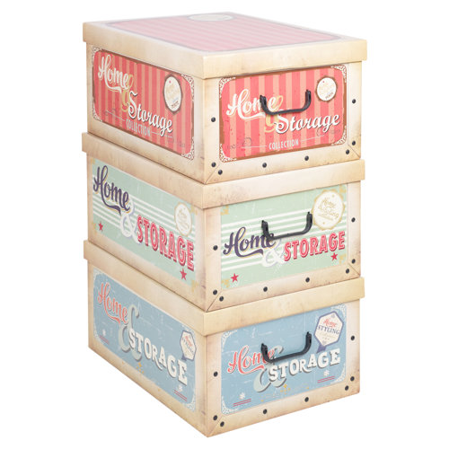 Brambly Cottage 3 Random Design Collapsible Storage Box | Wayfair.co.uk