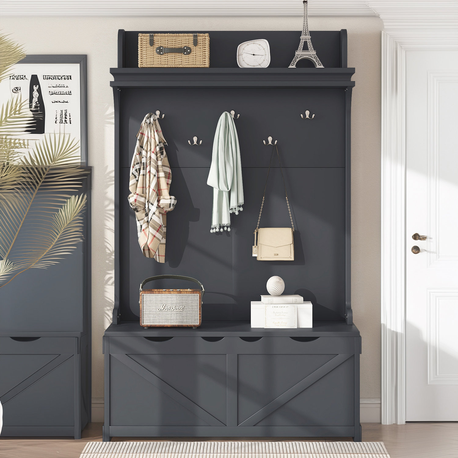 Winston Porter Storage Bench Hall Tree - Wayfair Canada