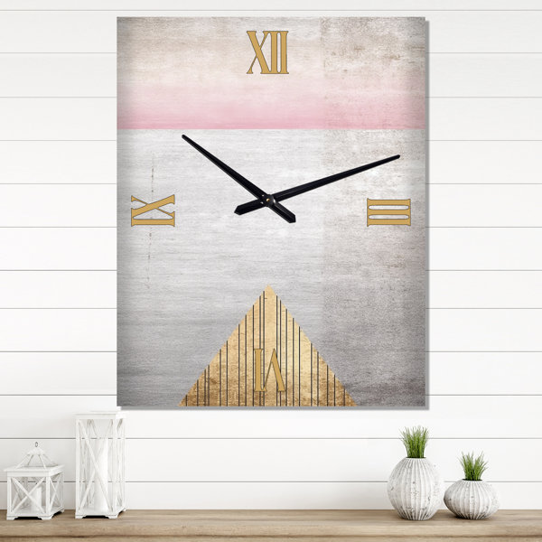 DesignArt Pink Visions Geometric - Modern Geometric Very Large Wall ...