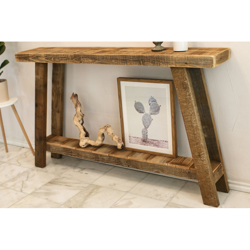 Millwood Pines Deair 60'' Solid Wood Console Table & Reviews | Wayfair