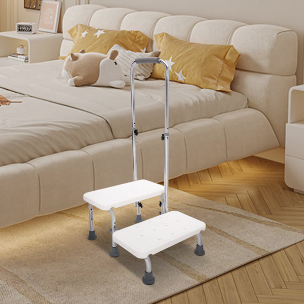 YYBUSHER 2 Steps Medical Foot Stool Bath Lift Step Stool with Handle ...