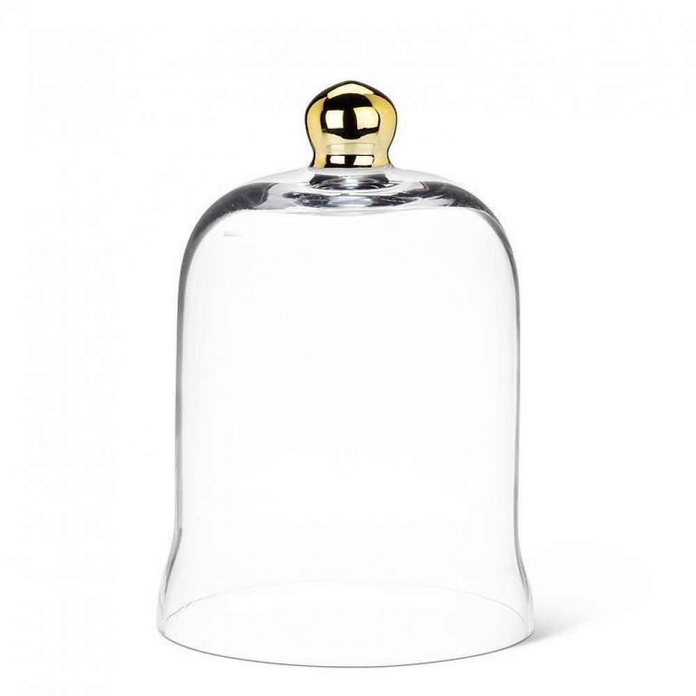 House of Hampton® Bell Shape With Gold Knob Top Cloche | Wayfair