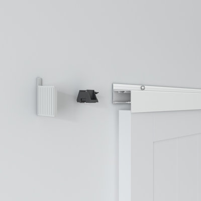 JUBEST Sliding Standard Single Track Barn Door Hardware Kit(Doors Not ...