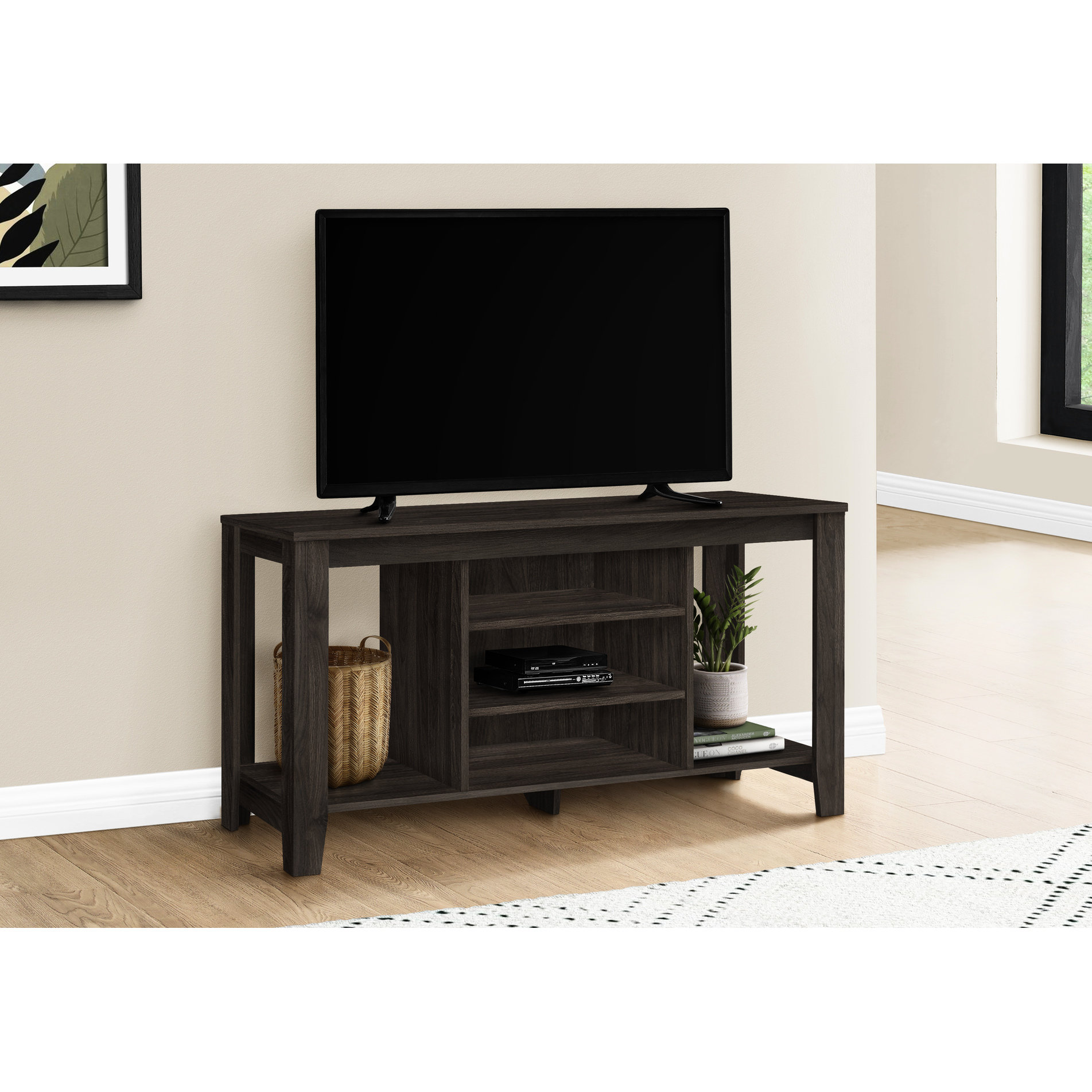 George Oliver Tv Stand, 48 Inch - Contemporary Media Center With ...