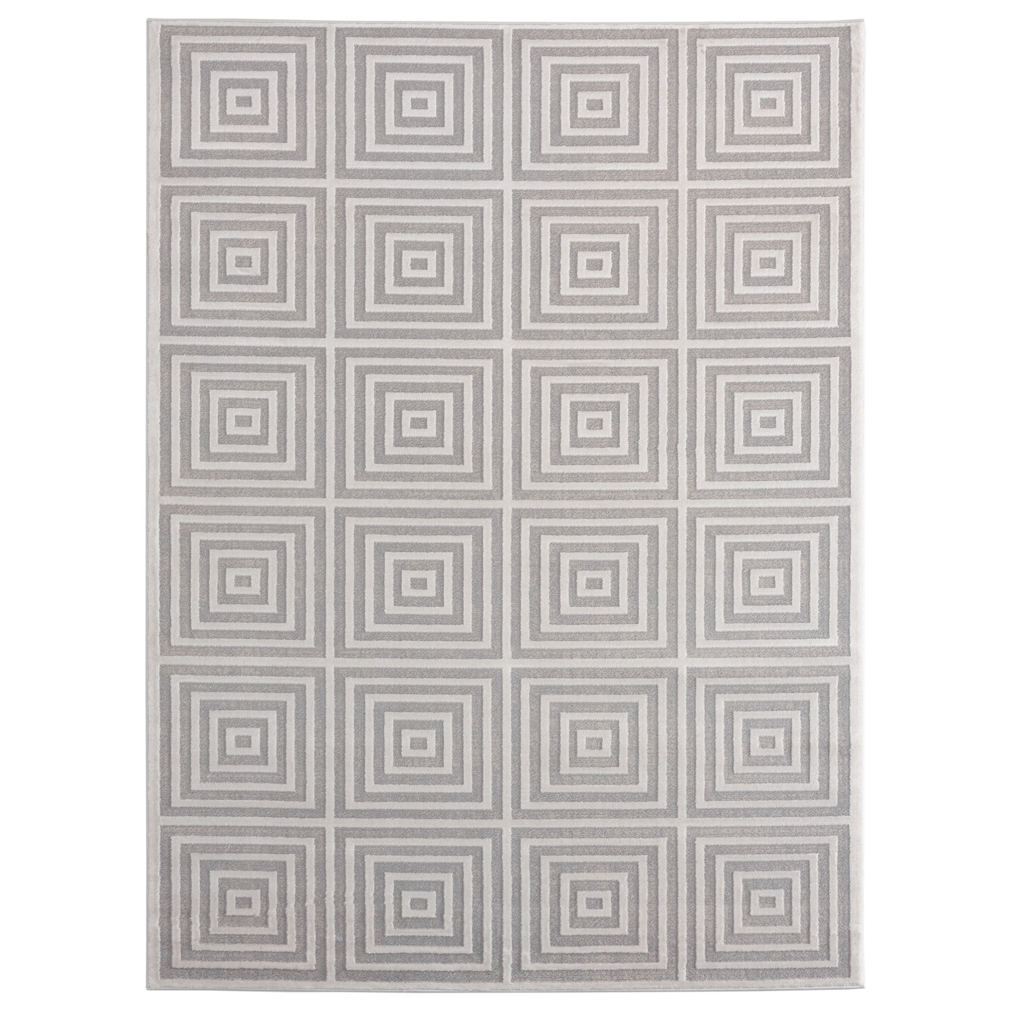 Williston Forge Emmeline Geometric Gray Area Rug | Wayfair