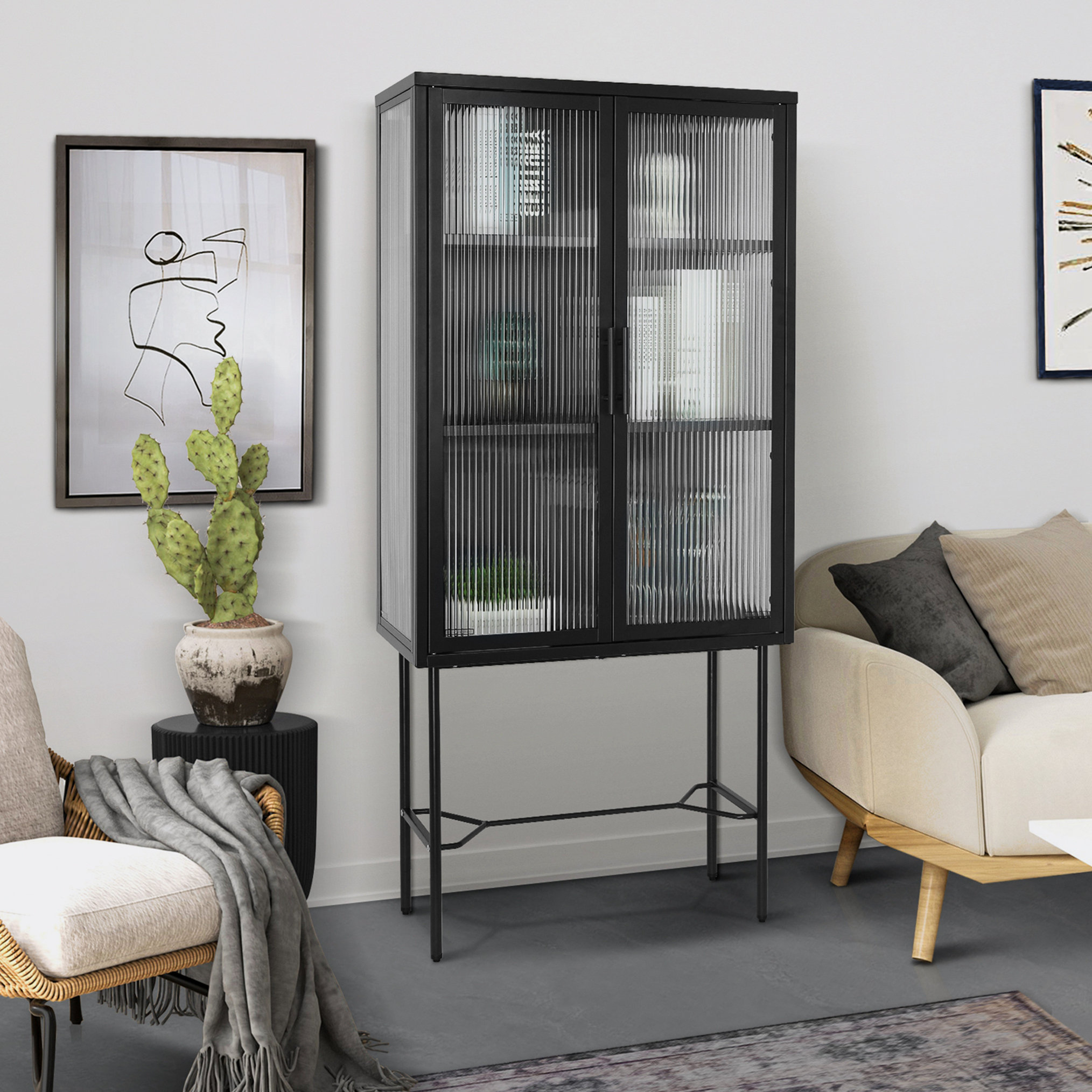 Latitude Run® Calayah Curio Cabinet | Wayfair