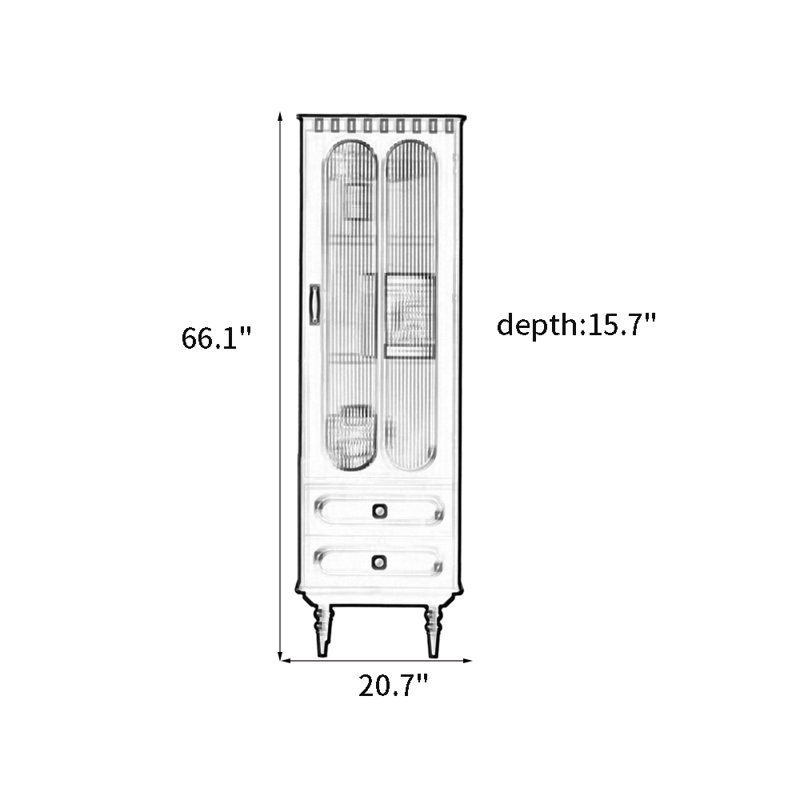 Parttlion French style solid wood bookcase locker | Wayfair