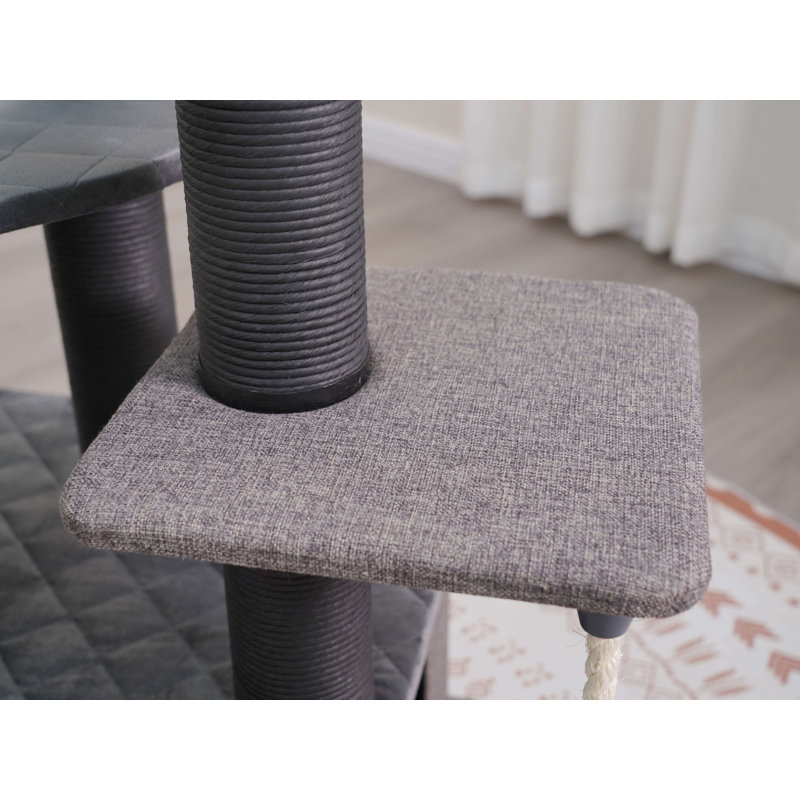 Catry Modern Sustainable Cat Tree - 62", 6 Level, Large, Ct Tundra ...