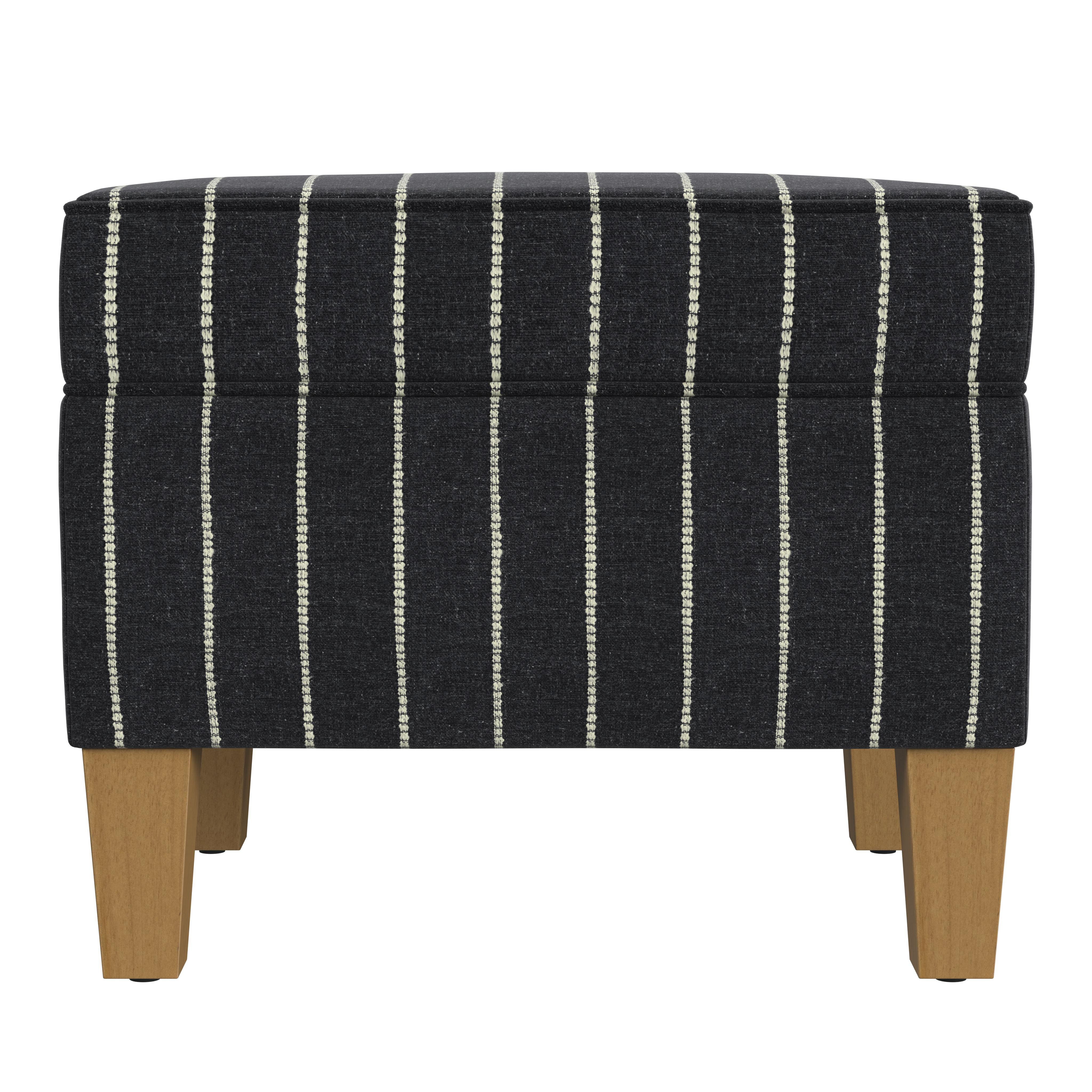 HomePop Gorton 22" Wide Rectangle Ikat Storage Ottoman | Wayfair