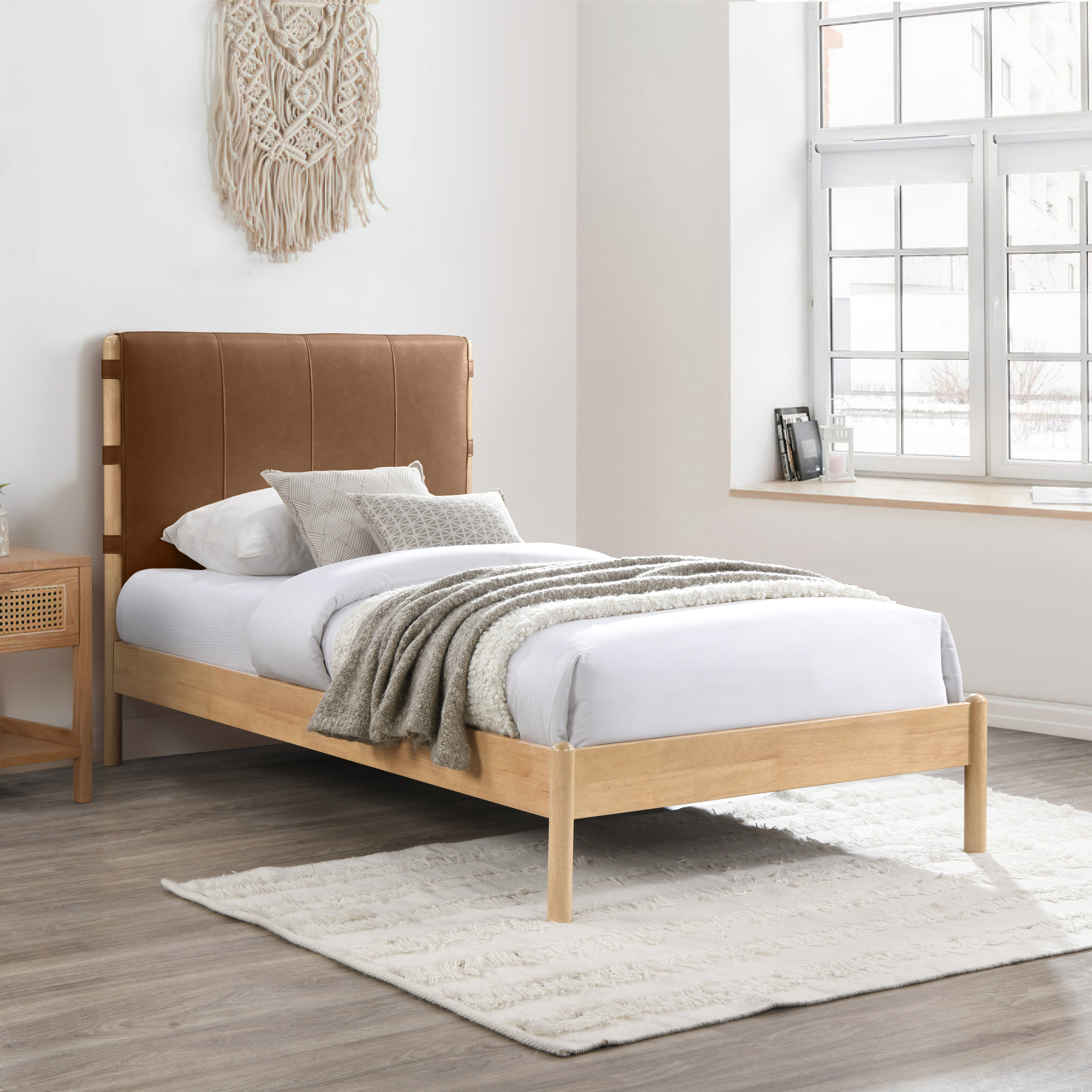 Latitude Run® Chrishaud Vegan Leather Bed | Wayfair