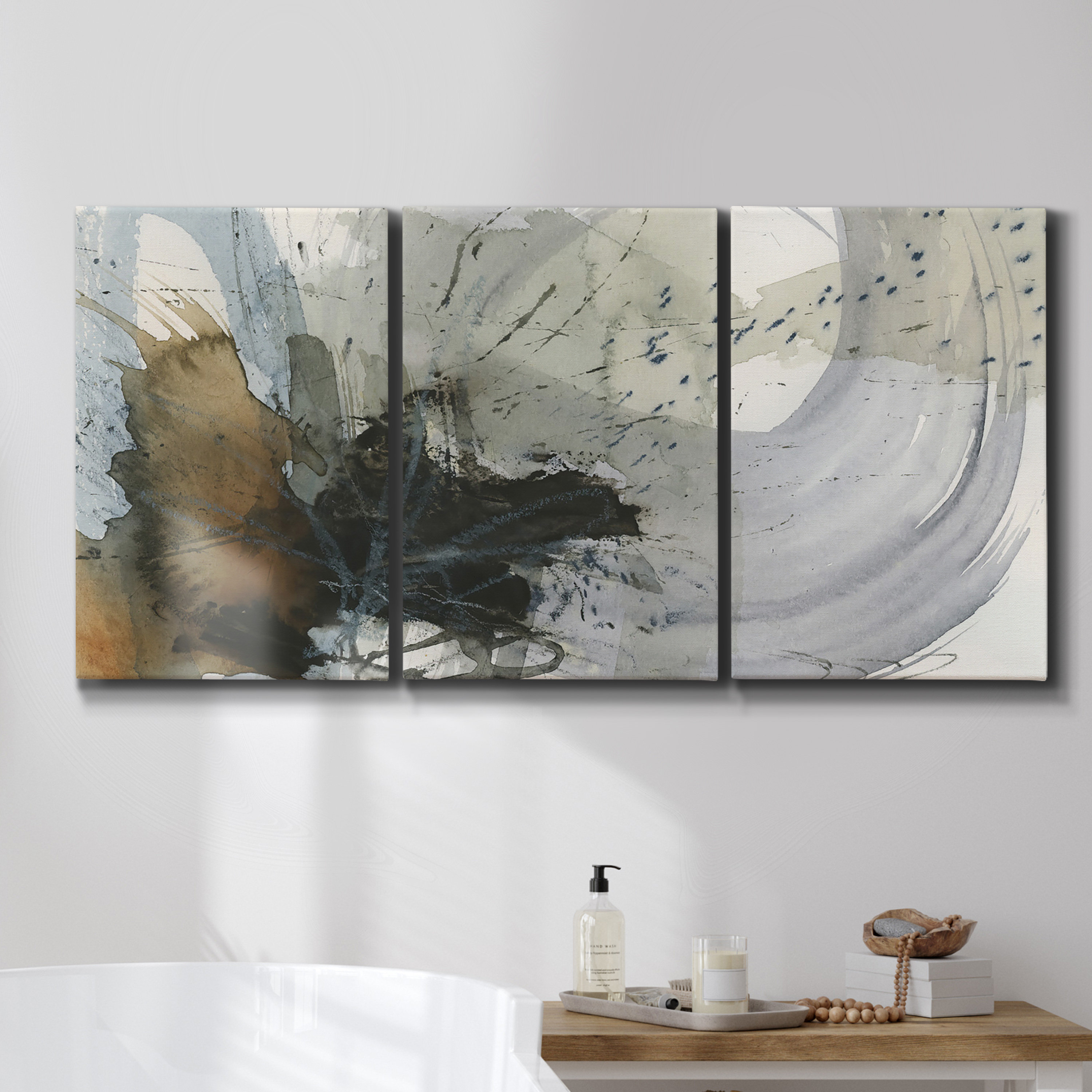 Wexford Home Color Falls Framed On Canvas 3 Pieces Print | Wayfair
