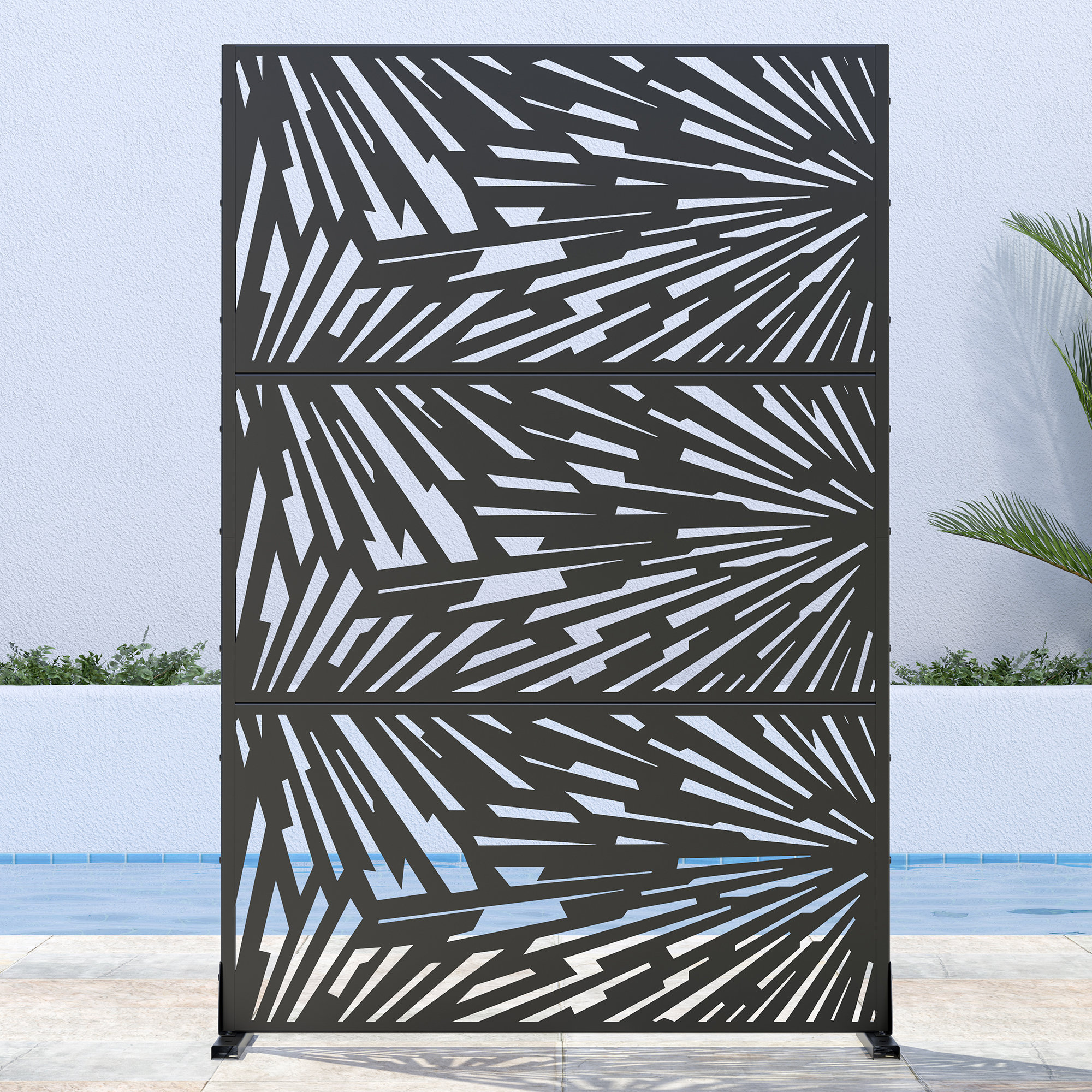 Dovelina Outdoor Metal Privacy Screen & Reviews | Wayfair