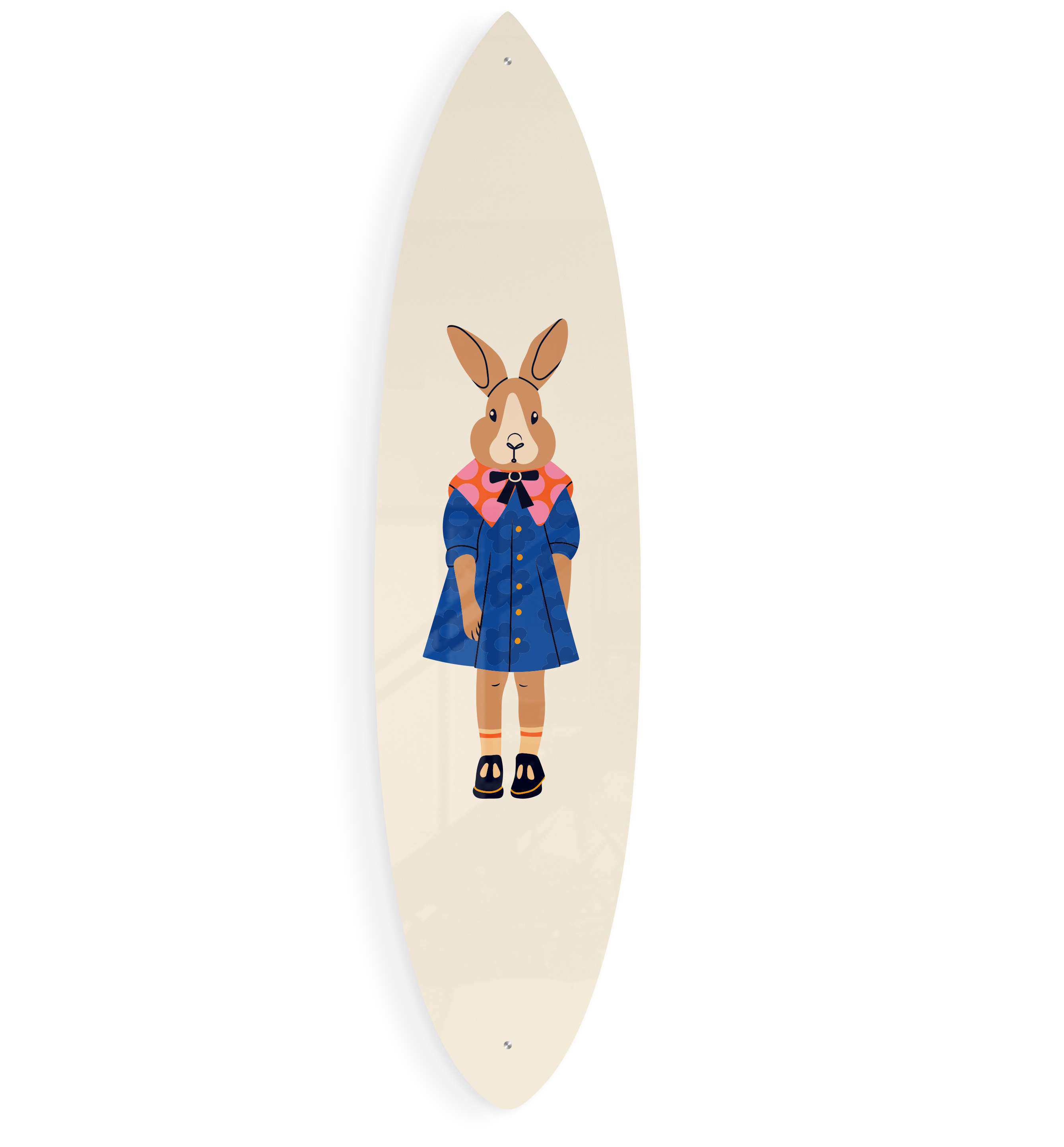 UniQstiQ Hare Pattern Acrylic Surfboard Wall Art - Wayfair Canada