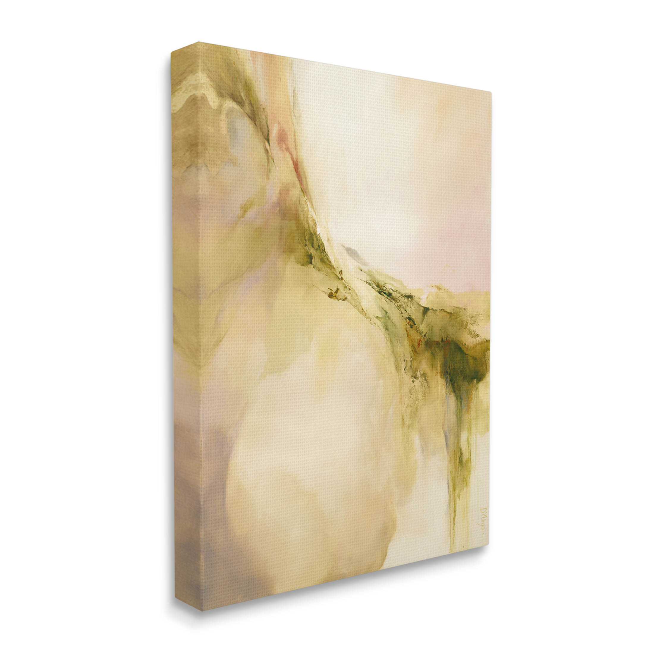 Stupell Industries Soft Abstract Neutral Composition Canvas Wall Art By ...