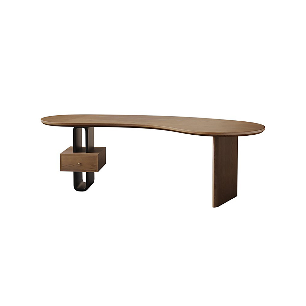 Isla Hopping Modern Creative Ash Walnut-Shaped Office Desk - Wayfair Canada