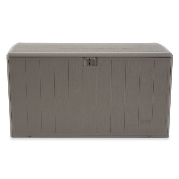 Plastic Development Group 130 Gallon Resin Outdoor Patio Storage Deck ...