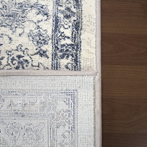 Astoria Grand Attell Floral Cream/Light Grey Area Rug & Reviews | Wayfair