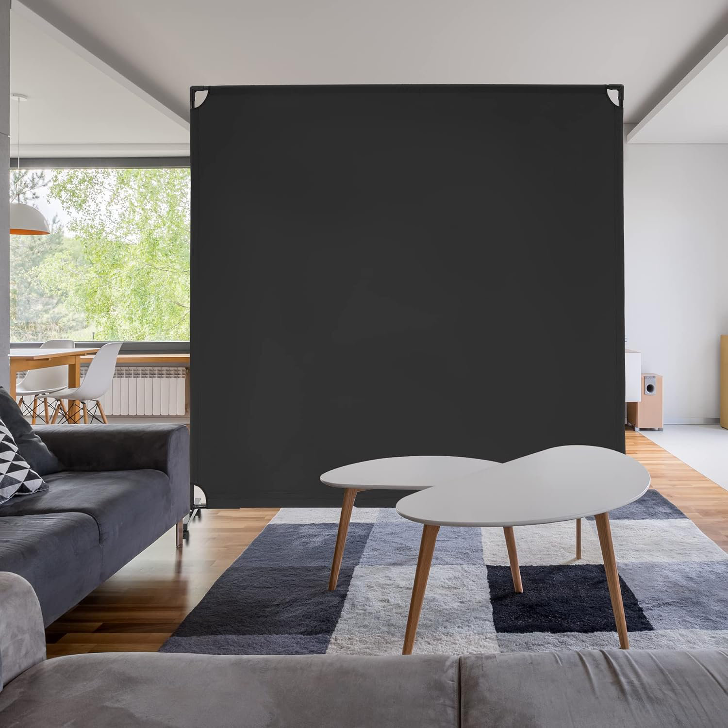 Ebern Designs 6FT Single Panel Rolling Room Divider, Partition Privacy ...