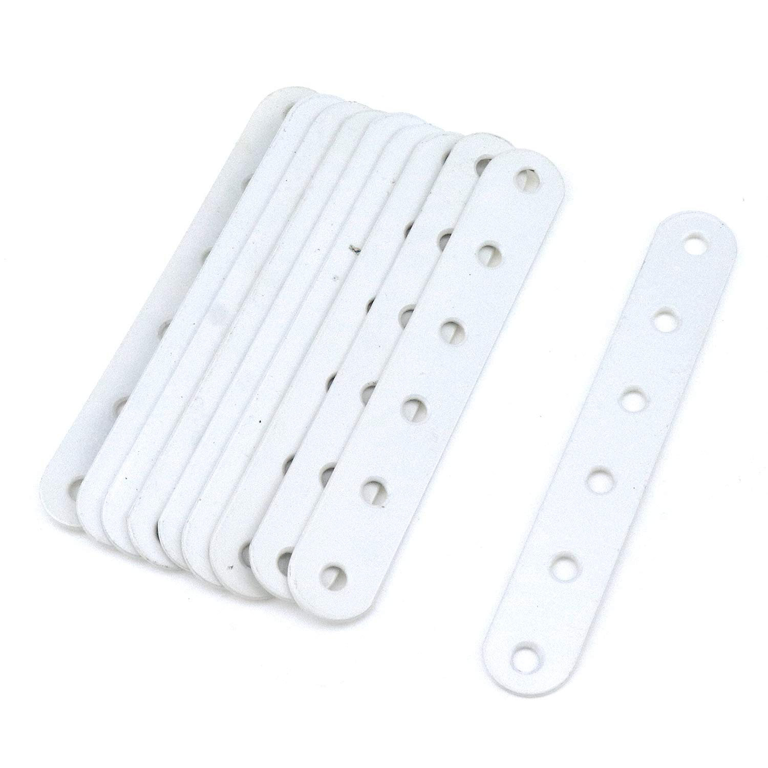 Symple Stuff 10-Pack Straight Bracket Angle Brackets With Screws, Black ...
