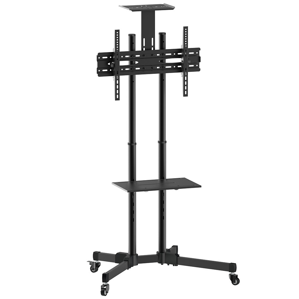 Inland Products Black Tilt Floor Stand Mount for with Shelving, Holds ...