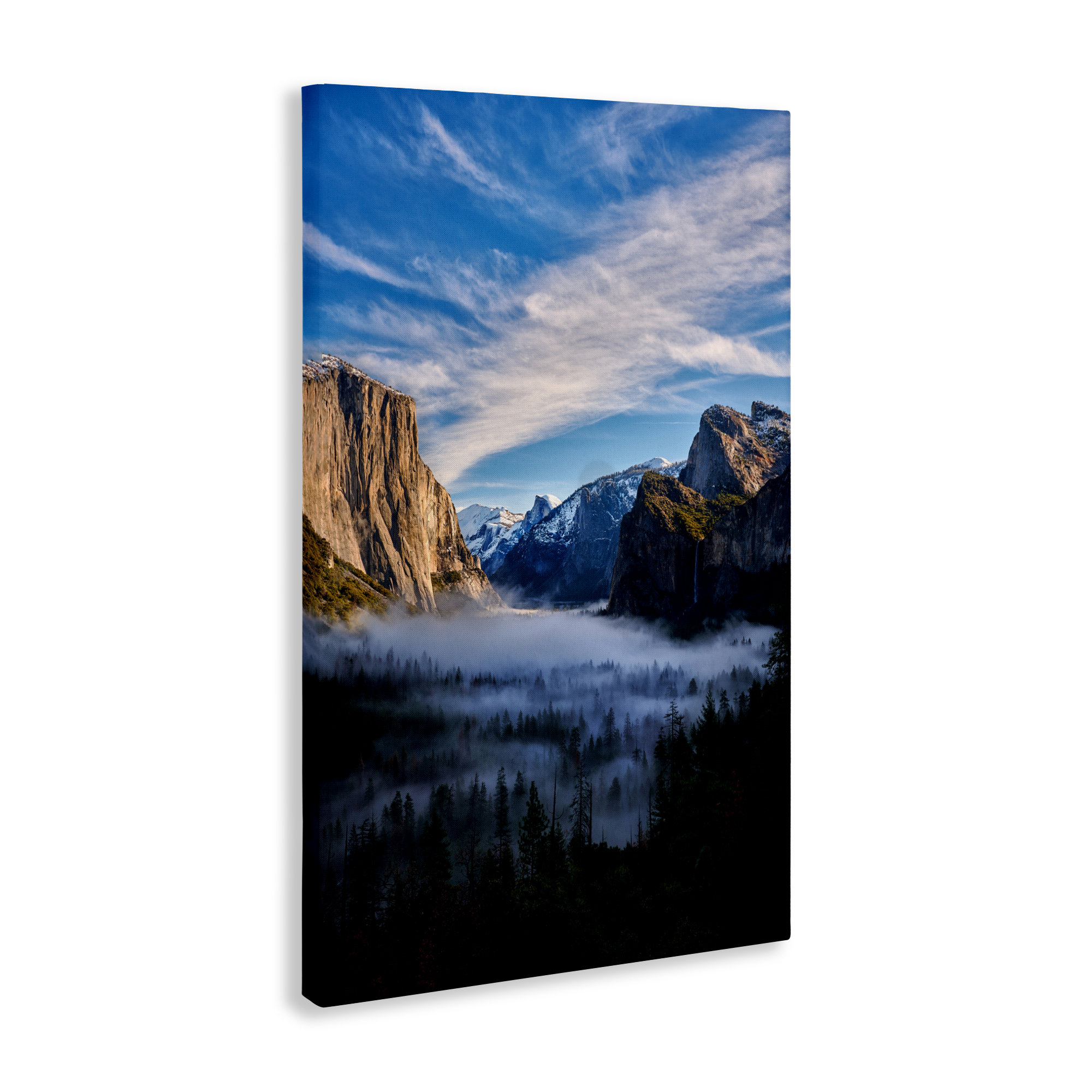 Ebern Designs Half Dome With Fog Canvas, design by Jon Evan - Wayfair ...
