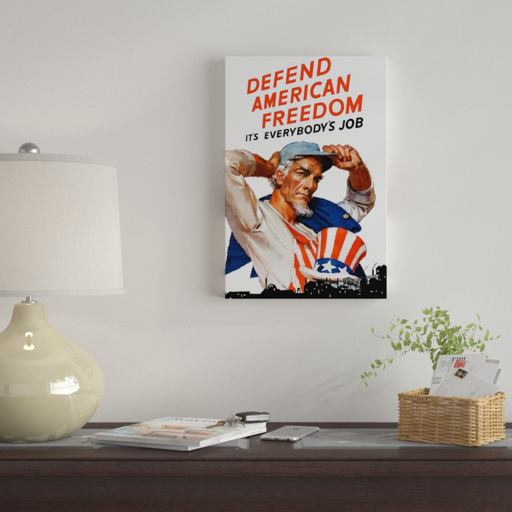 East Urban Home 'Uncle Sam - Defend American Freedom it's Everybody's ...