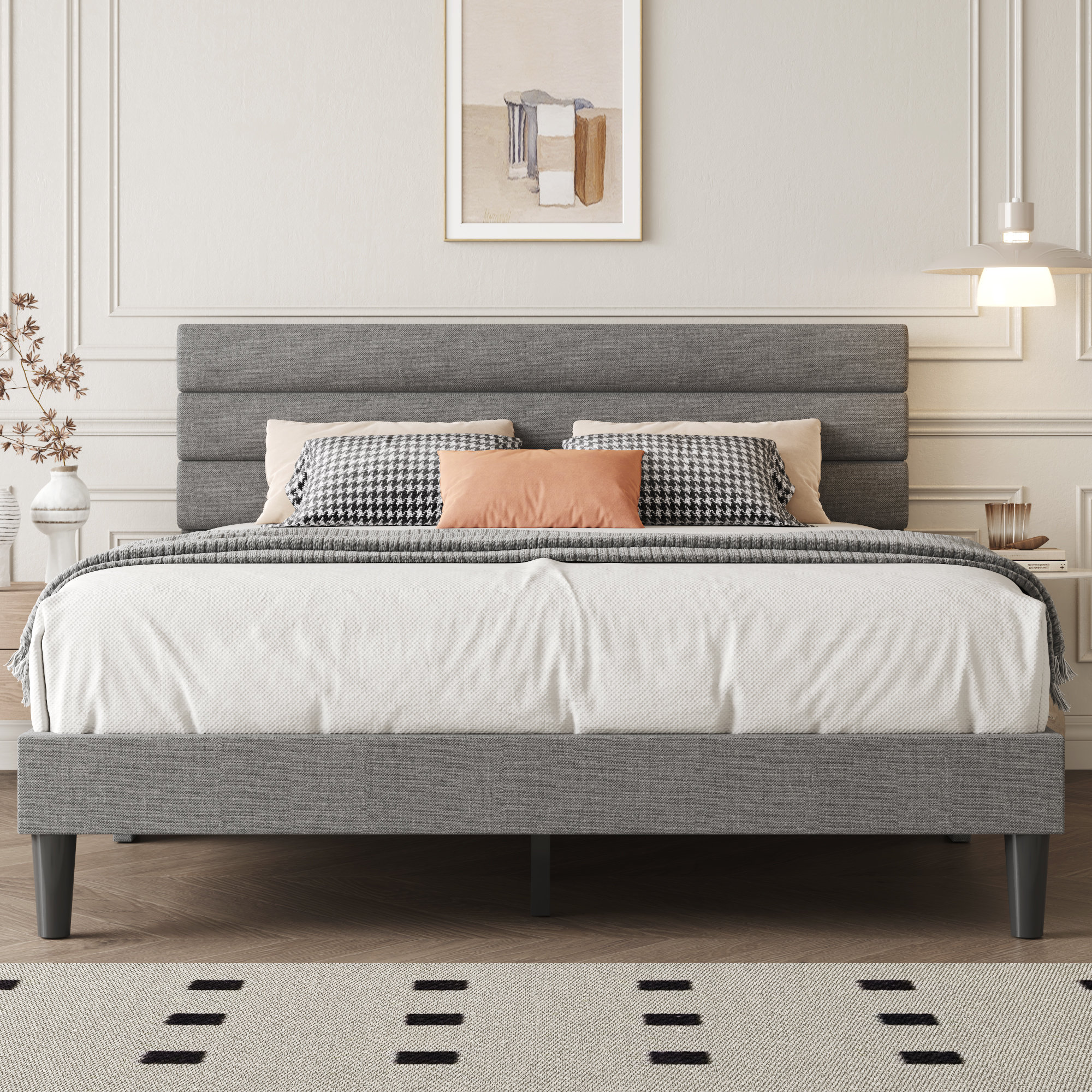 Ebern Designs Dontarius Upholstered Platform Bed & Reviews | Wayfair