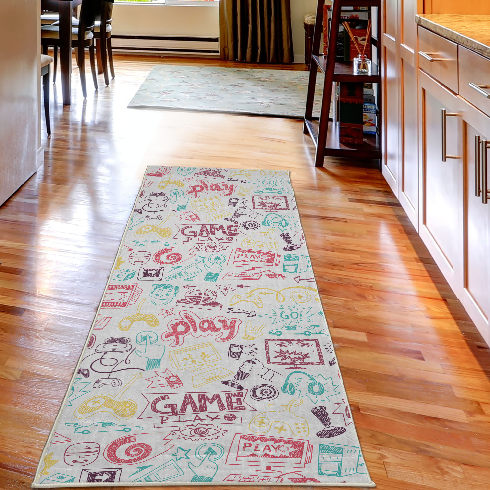 Zoomie Kids Kalinda Video Games High Density Long Fiber Poly Threads ...