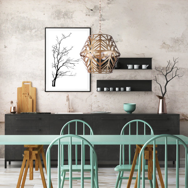 Willa Arlo™ Interiors Amaral 3 - Light Unique / Statement Geometric ...