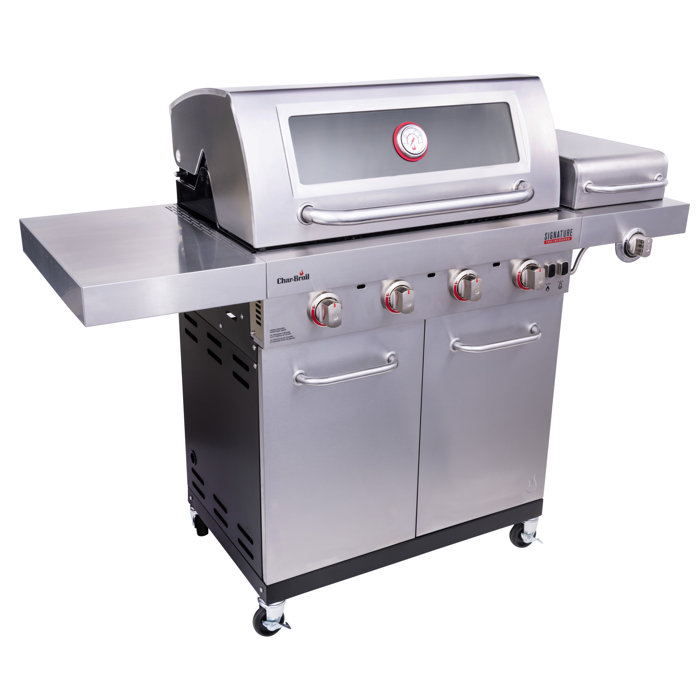 Charbroil Signature Series 4-Burner Infrared Propane Gas Grill Cabinet ...