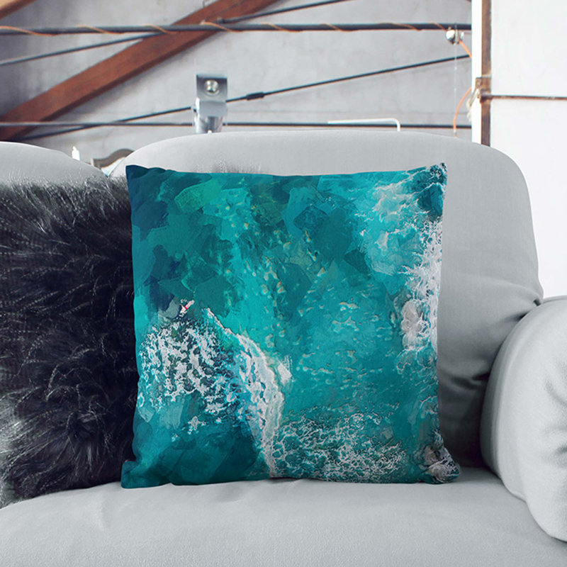East Urban Home Surfer upon the Vast Ocean Cushion with Filling ...