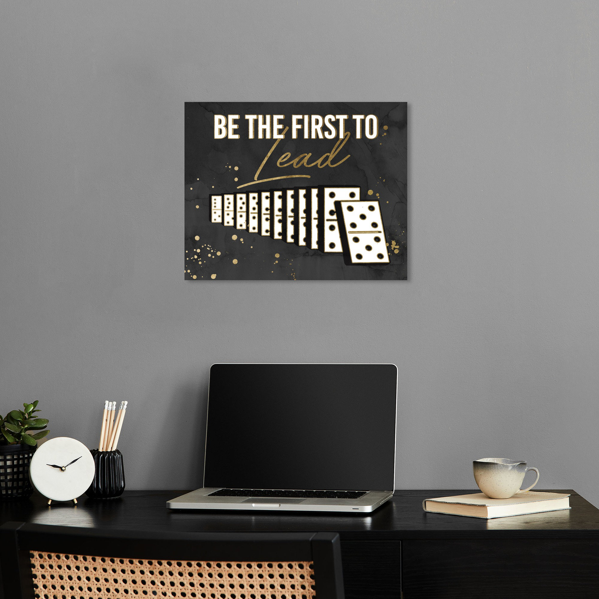 Notori Art Be The First To Lead Canvas Motivational Quotes Print By ...