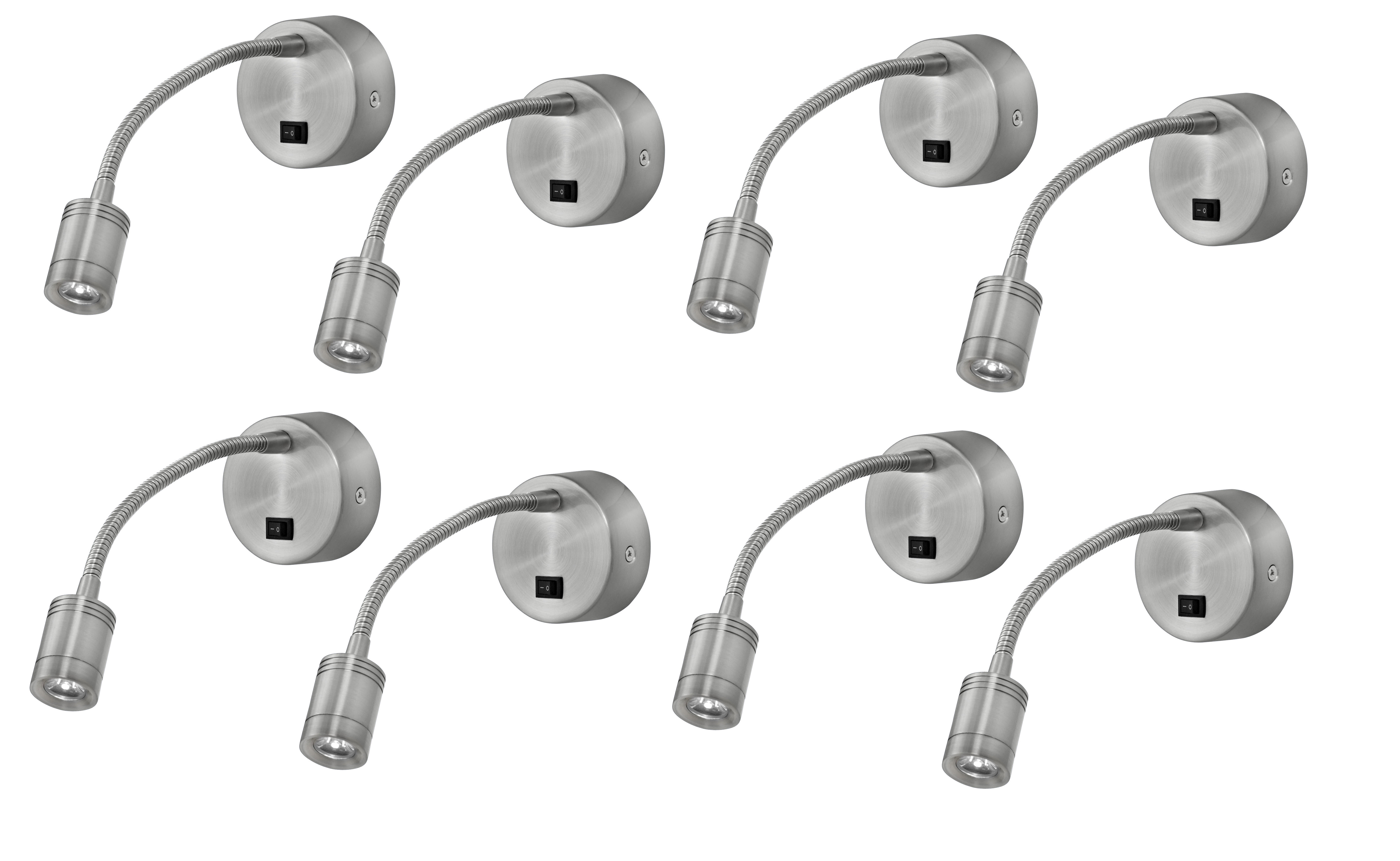 Medallion Lighting Classic Contemporary 1 - Light LED Plug-in Brushed ...