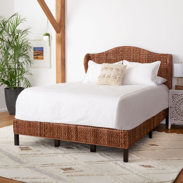 Sand & Stable Zayden Wicker / Rattan Platform Bed & Reviews | Wayfair