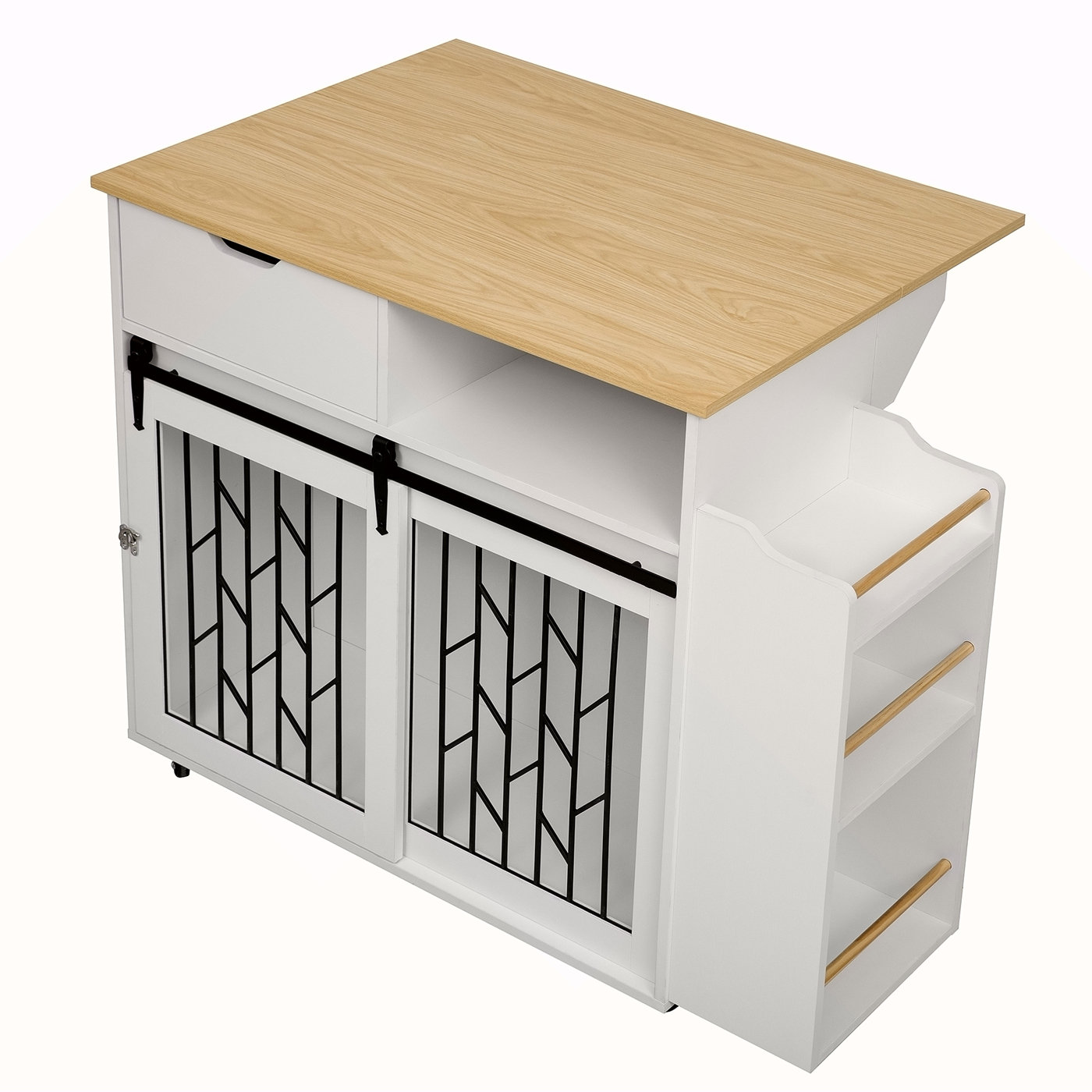 Archie & Oscar™ Furniture Style Dog Crate Kitchen Island End Table Pet ...