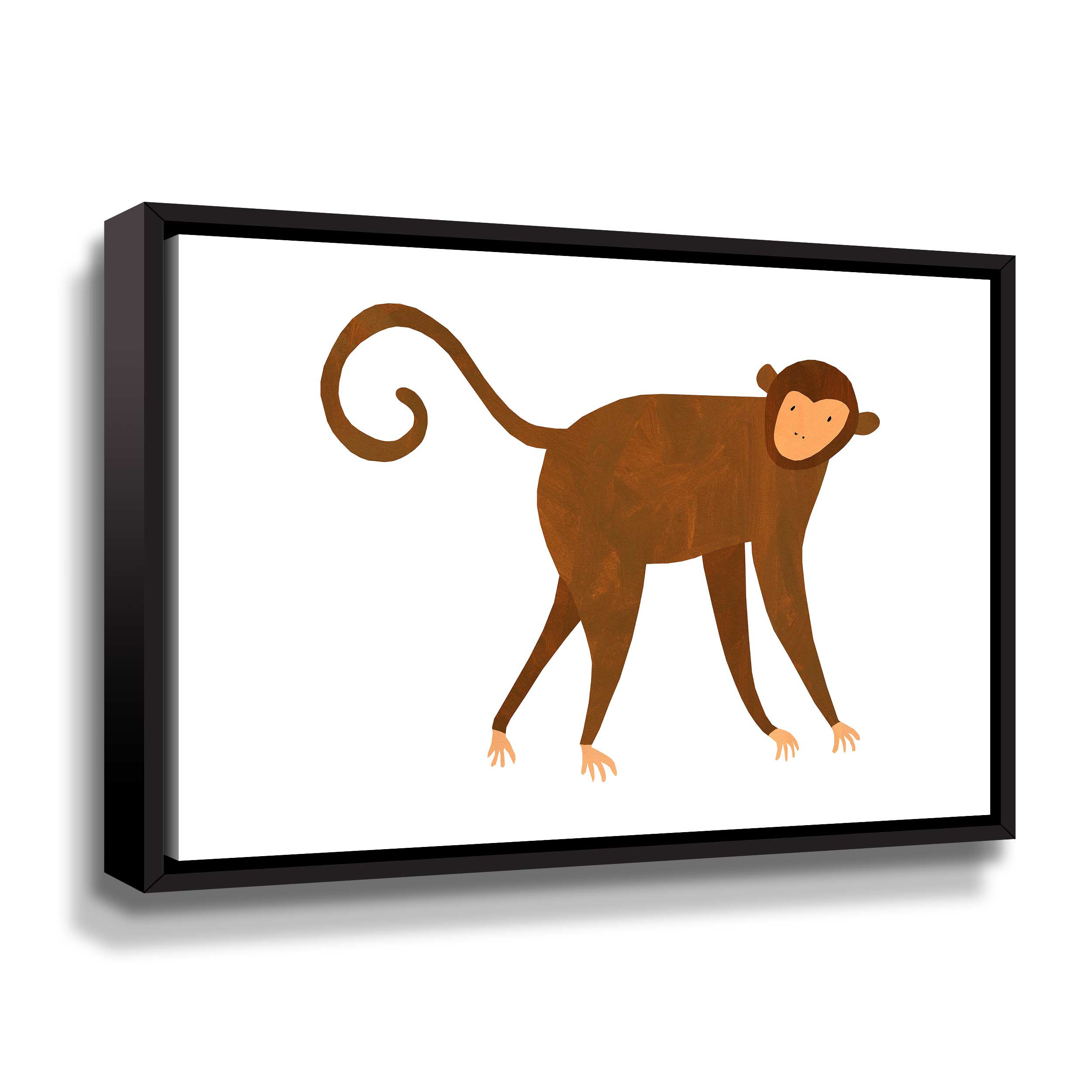 Bungalow Rose Monkey - Print on Canvas | Wayfair