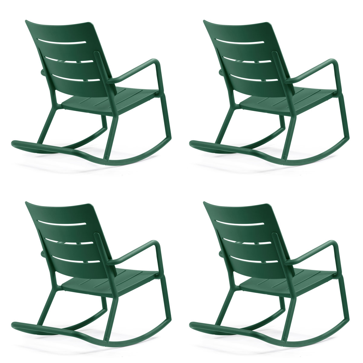 TOOU Outo Outdoor & Indoor Rocking Chair (Set of 4) | Wayfair